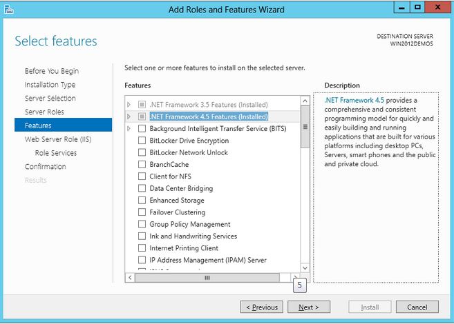 ECS Windows Sever2012英文版系统如何安装IIS